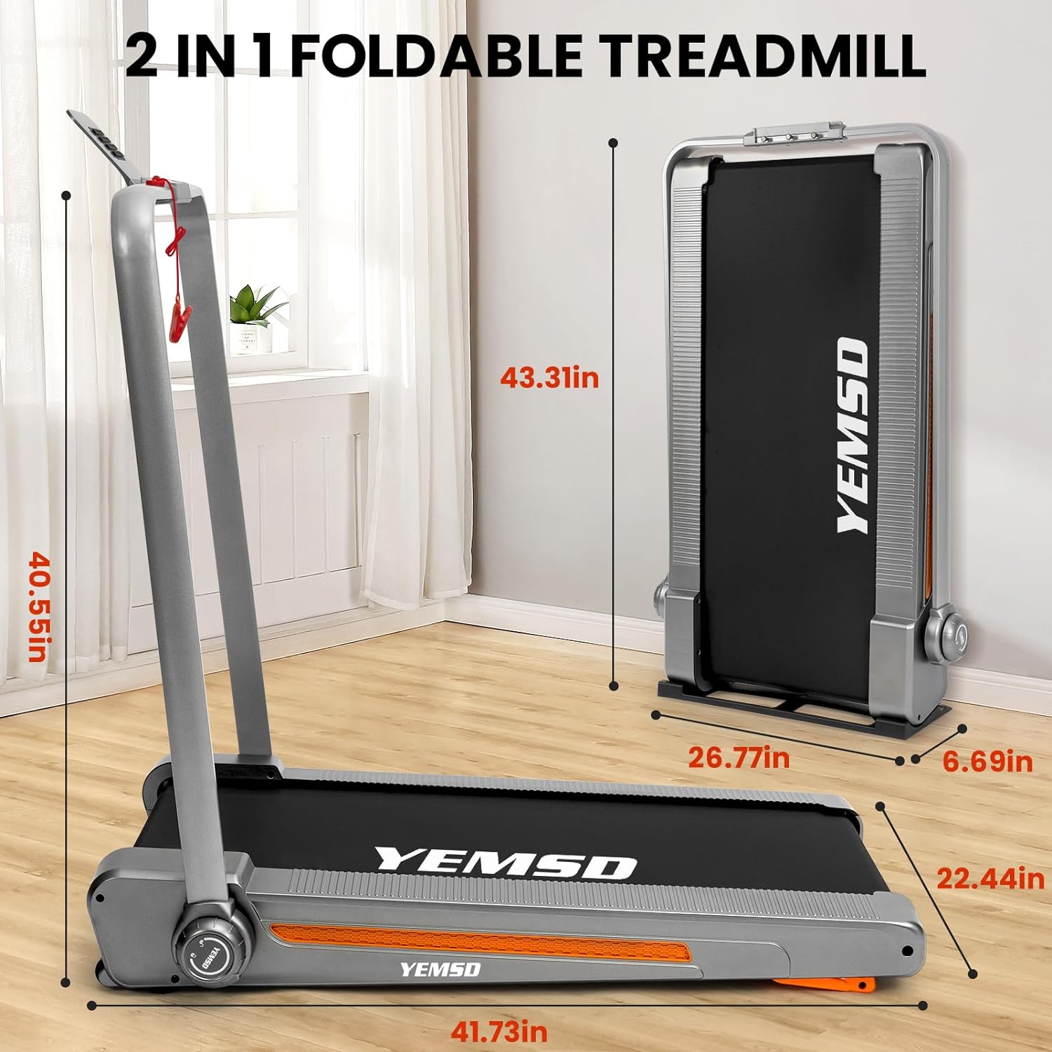 Official YEMSD Website - Walking Pad Treadmill - Compact & Innovative